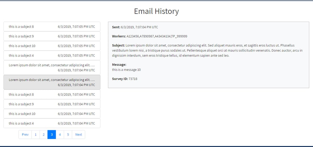 View Email History